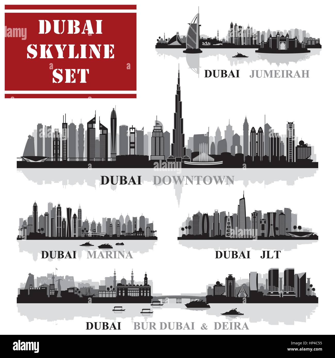 Dubai vector vectors hi-res stock photography and images - Alamy