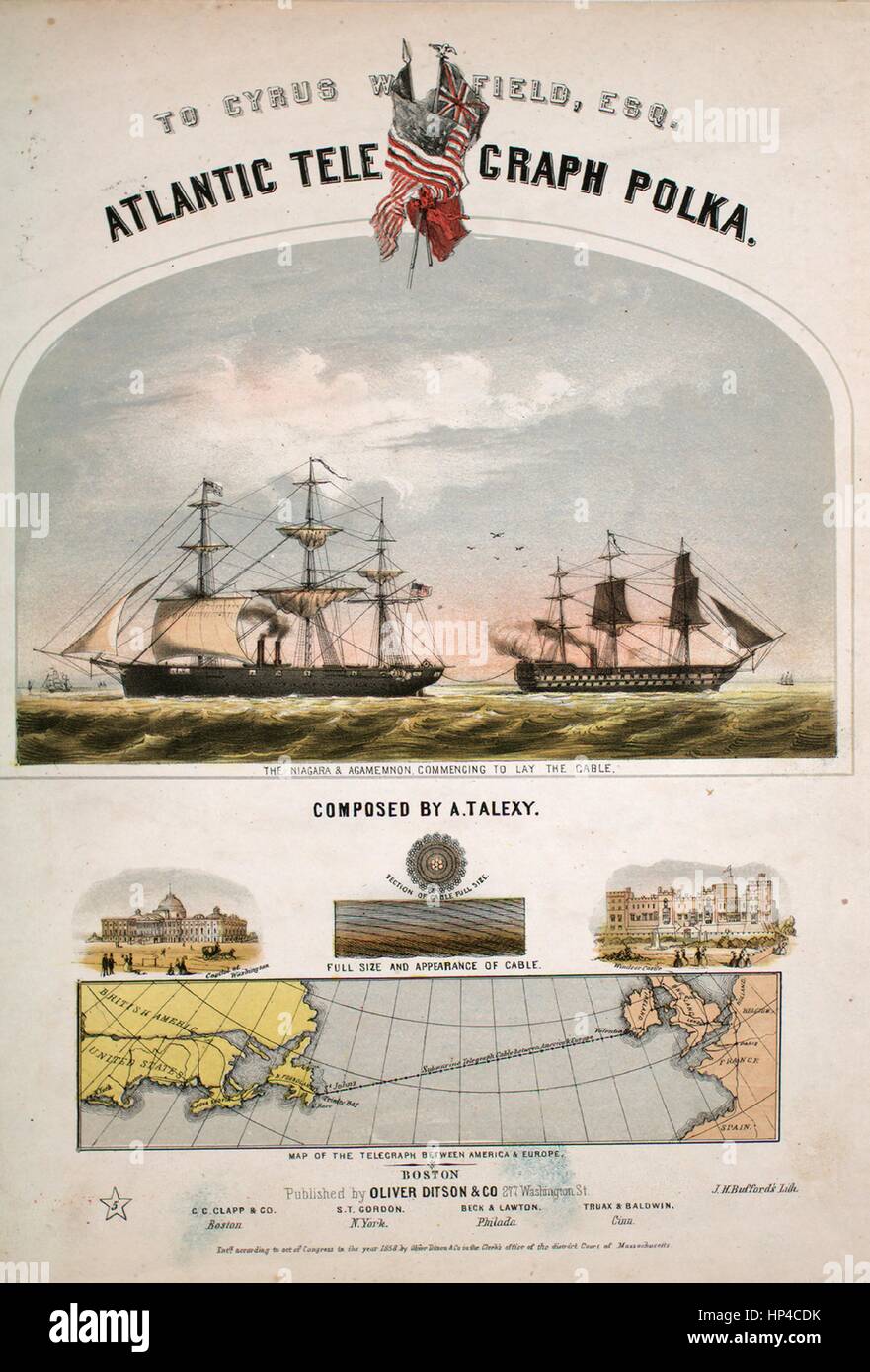 Submarine telegraph cables hi-res stock photography and images - Alamy