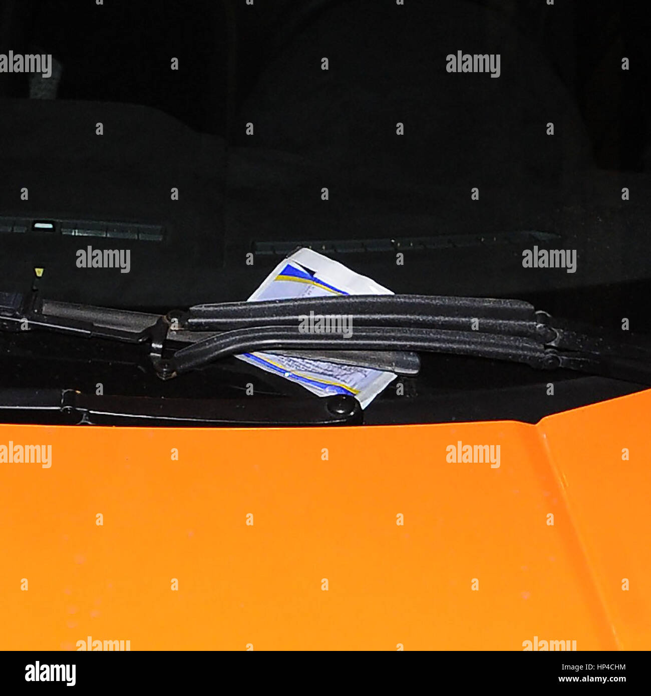 17/02/2017 London, UK. Supercar Spotted Receive a Parking Ticket in ...