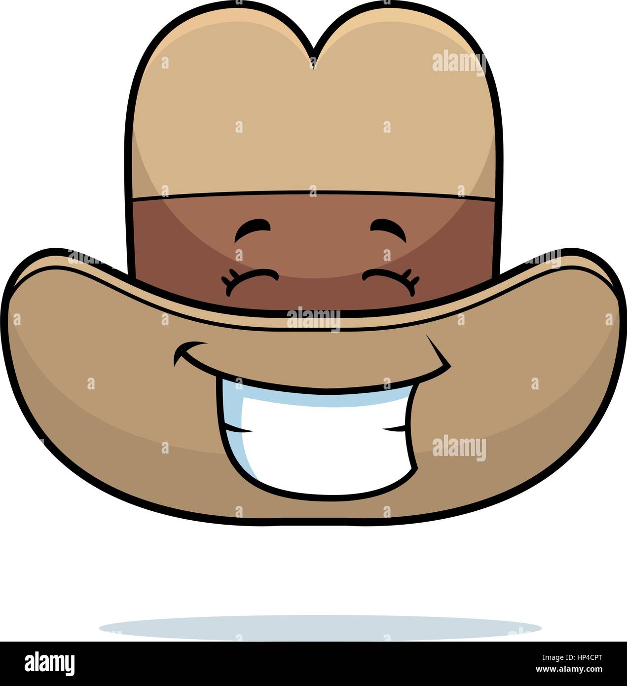 A cartoon cowboy hat happy and smiling Stock Vector Image & Art - Alamy
