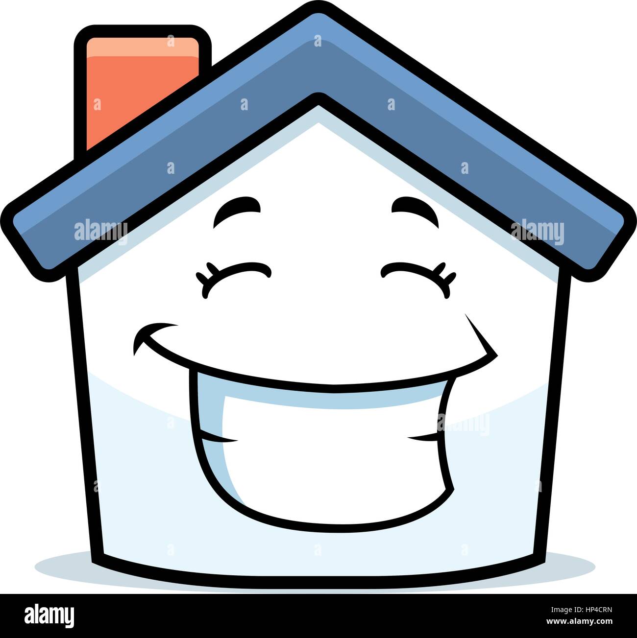 A cartoon little house smiling and happy Stock Vector Image & Art - Alamy