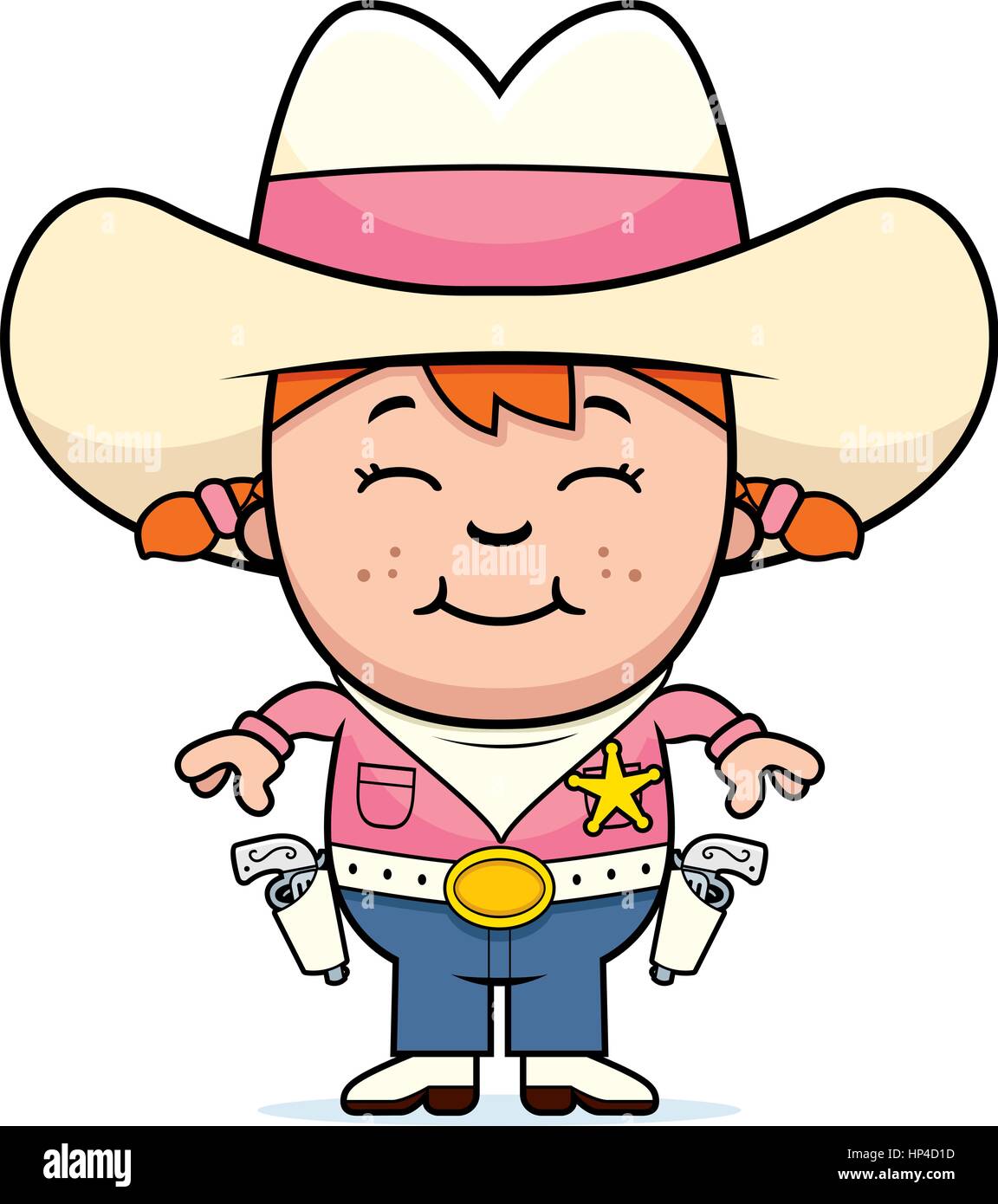 Lady Sheriff Cartoon Blonde Police Woman Cartoon Stock Illustrations