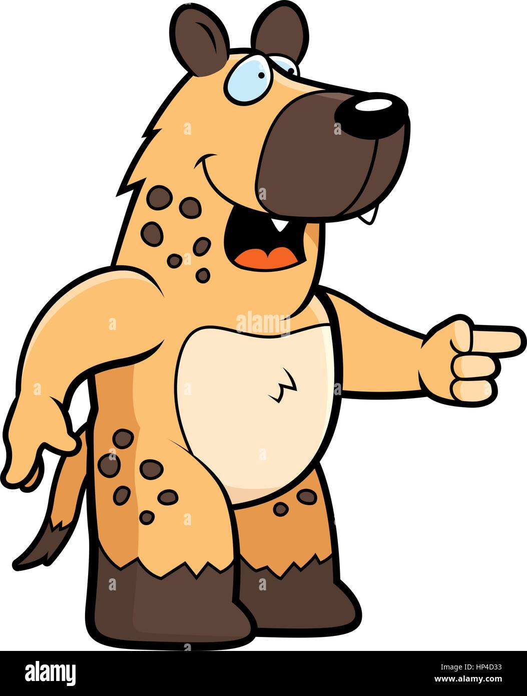 A happy cartoon hyena pointing and laughing Stock Vector Image & Art ...