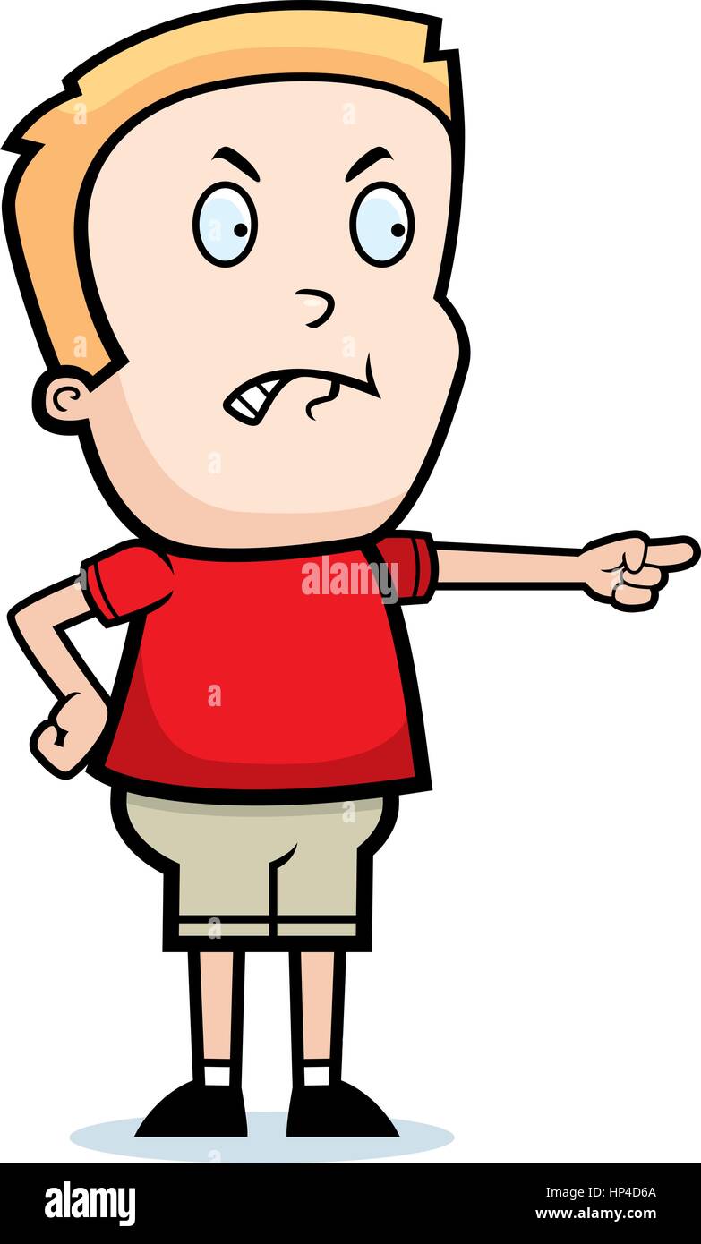 A cartoon boy with an angry expression Stock Vector Image & Art - Alamy