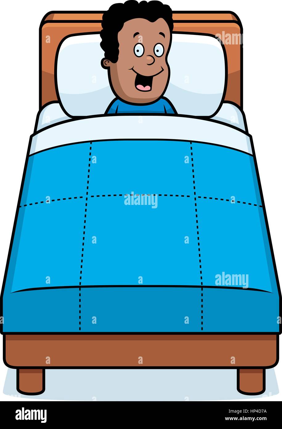 A happy cartoon child ready for bedtime Stock Vector Image & Art - Alamy