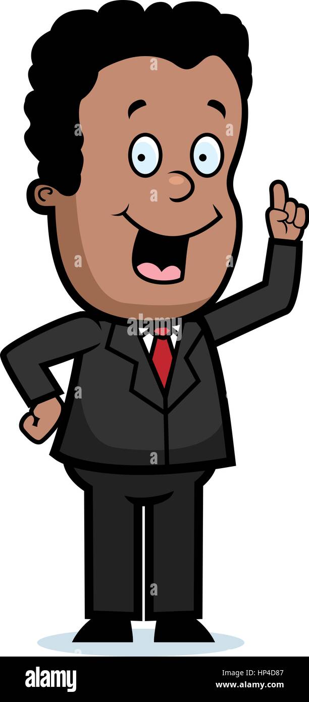 A happy cartoon boy in a businessman suit Stock Vector Image & Art - Alamy