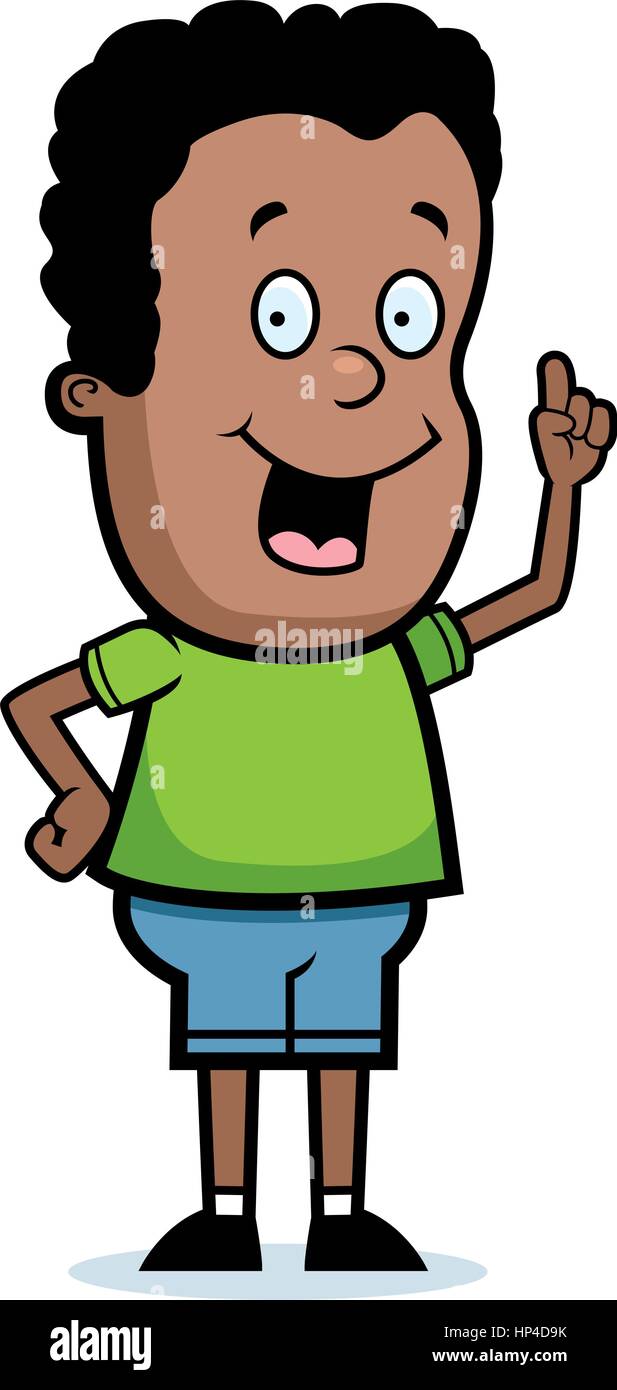 A happy cartoon boy with an idea Stock Vector Image & Art - Alamy