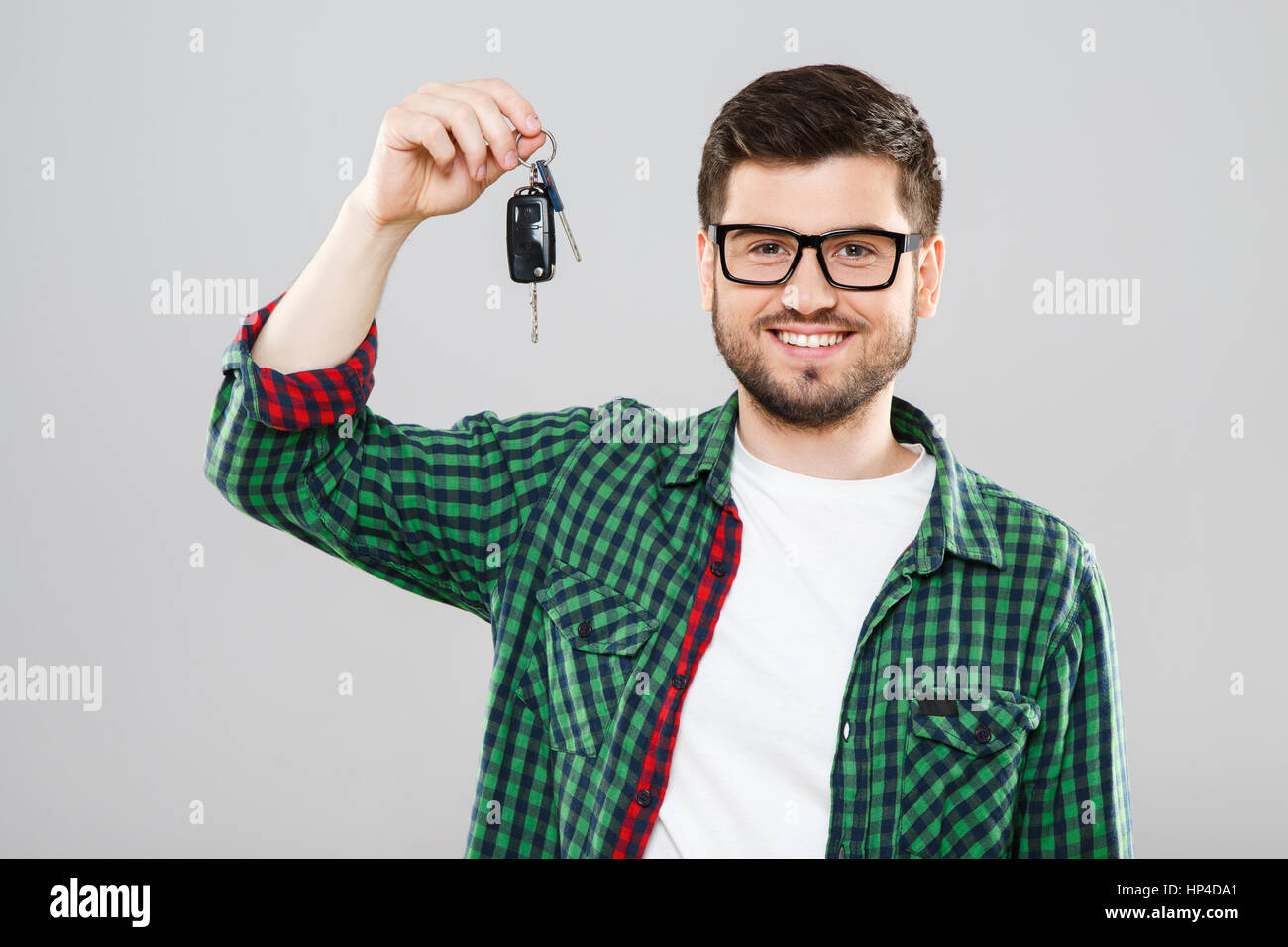 Man holding car keys Stock Photo - Alamy