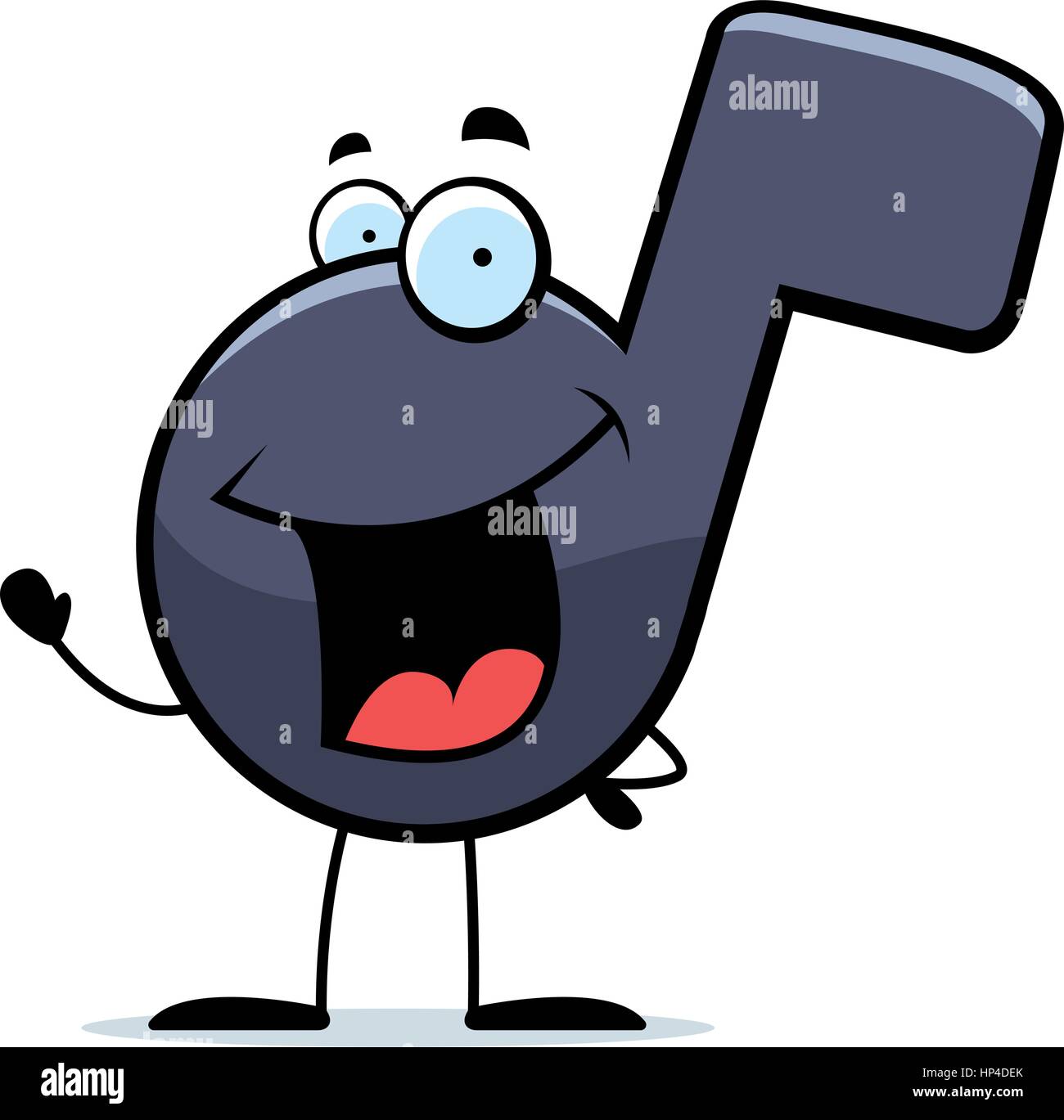 Cartoon music note smiling happy Stock Vector Images - Alamy