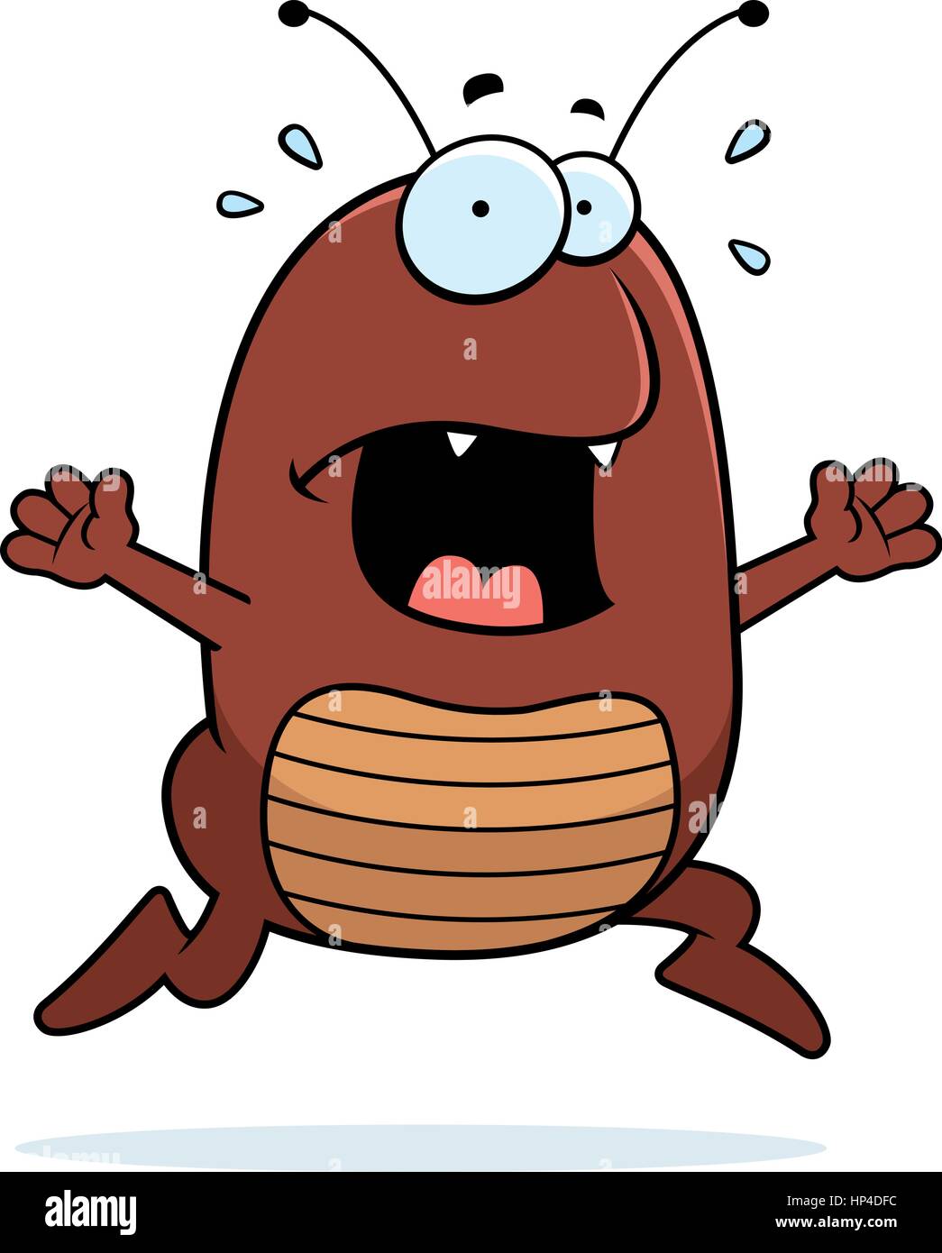 A cartoon flea running in a panic Stock Vector Image & Art - Alamy
