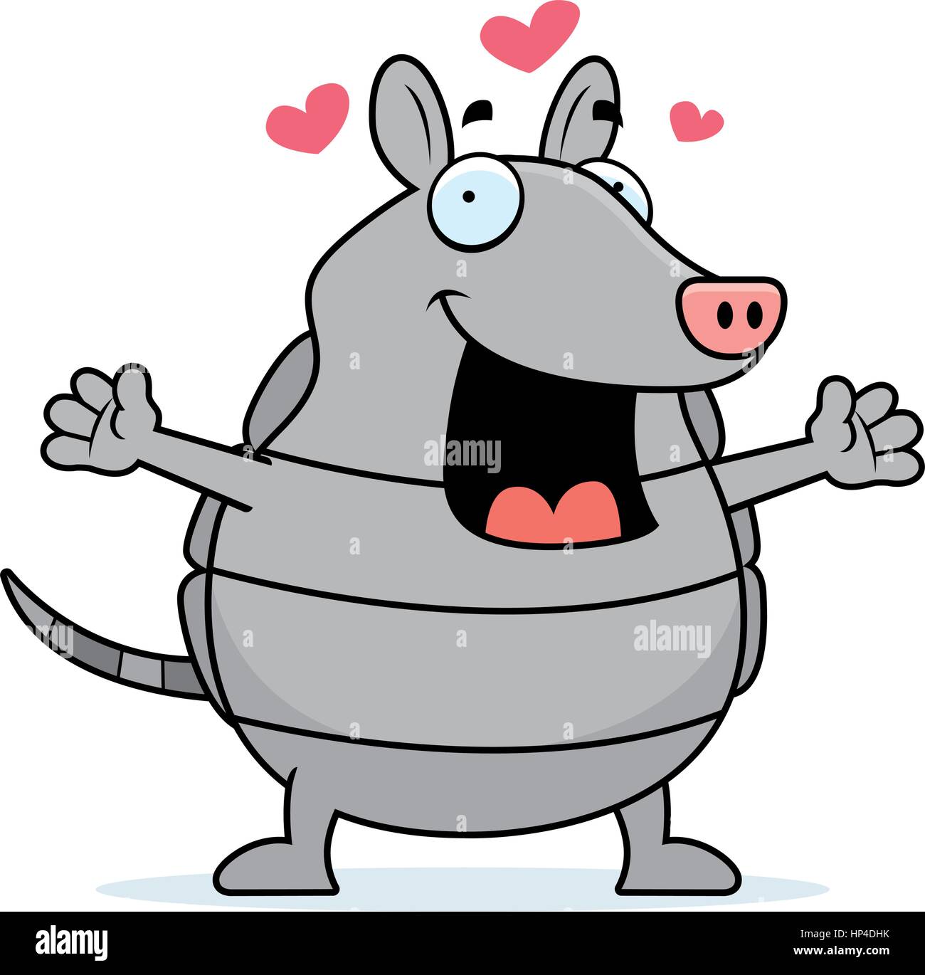A happy cartoon armadillo ready to give a hug Stock Vector Image & Art ...
