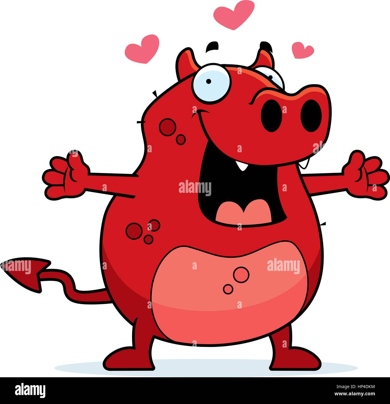 A happy cartoon devil ready to give a hug Stock Vector Image & Art - Alamy