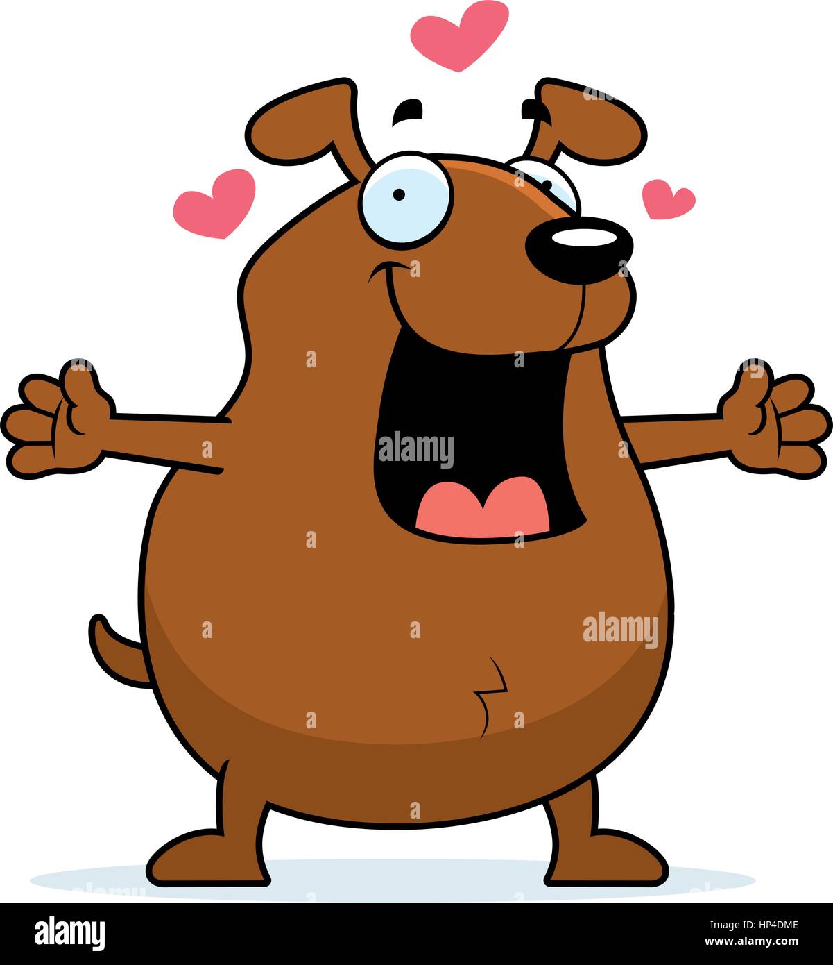 A happy cartoon dog ready to give a hug Stock Vector Image & Art - Alamy