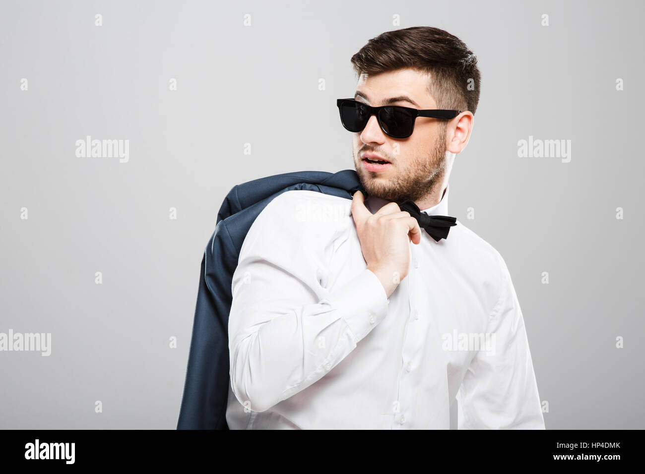 Young emotional man looking aside hi-res stock photography and images ...