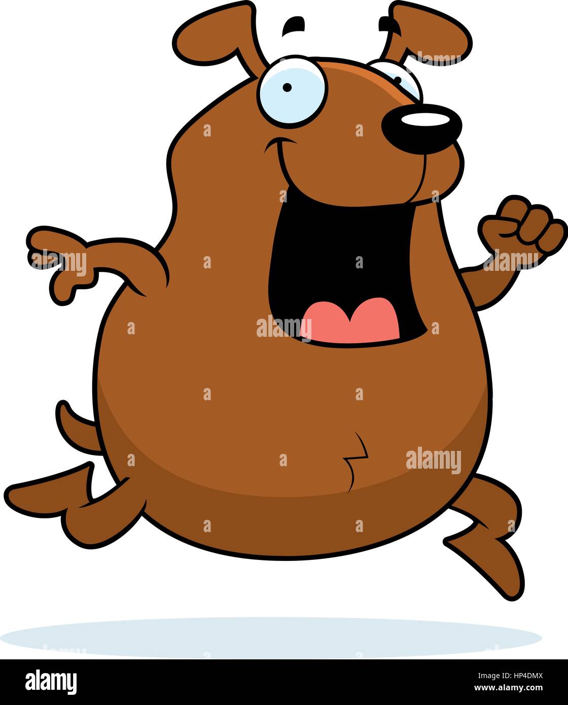 A happy cartoon dog running and smiling Stock Vector Image & Art - Alamy