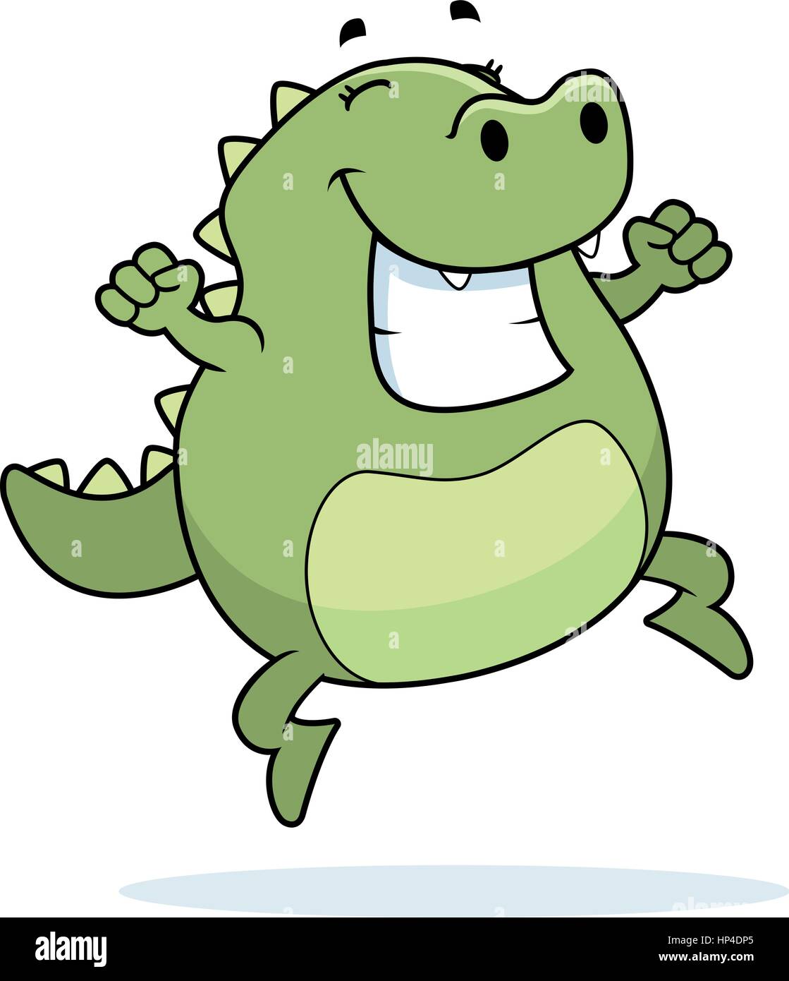 A happy cartoon lizard jumping and smiling Stock Vector Image & Art - Alamy