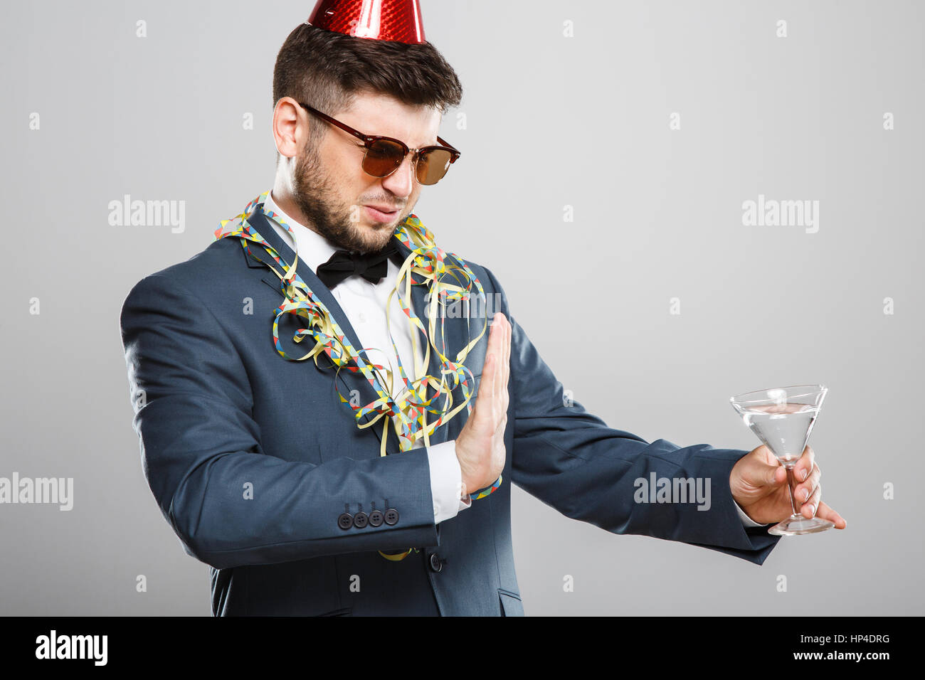 Young handsome man refuses hi-res stock photography and images - Alamy