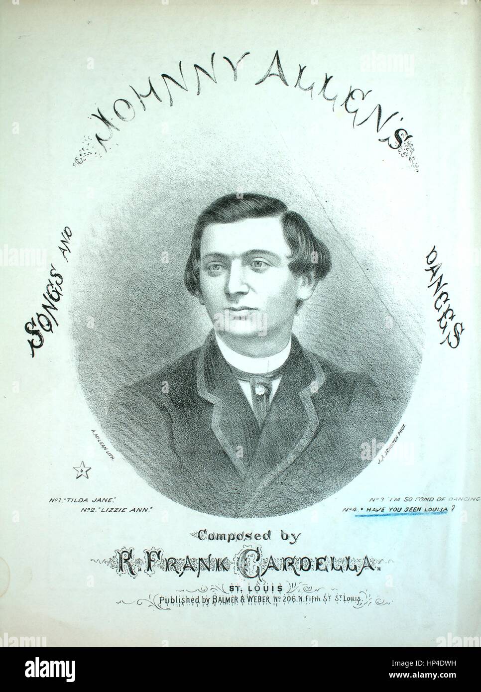 Sheet music cover image of the song 'Johnny Allen's Songs and Dances No ...