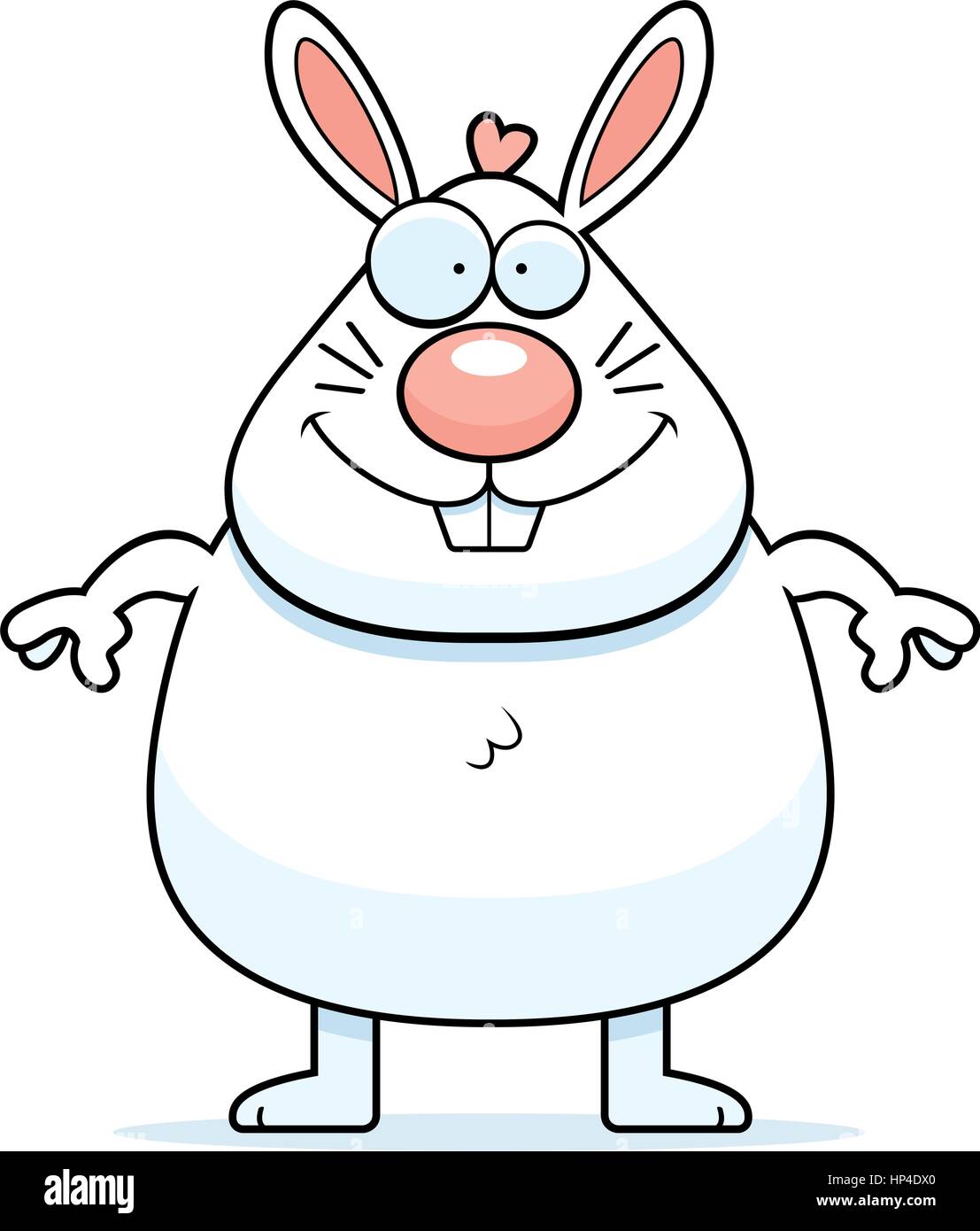 Cartoon illustration fat rabbit smiling hi-res stock photography and ...