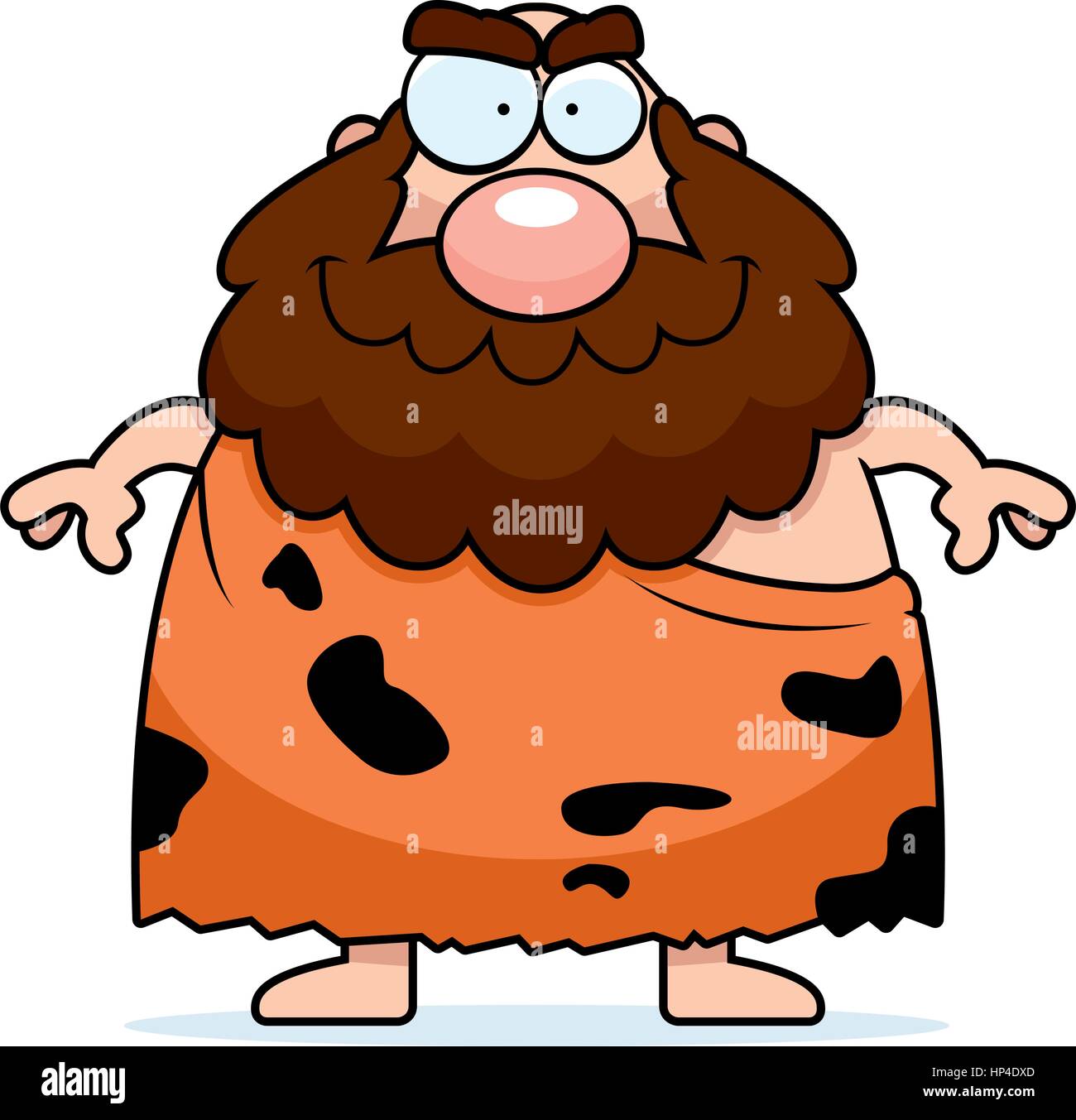 A happy cartoon caveman standing and smiling Stock Vector Image & Art ...