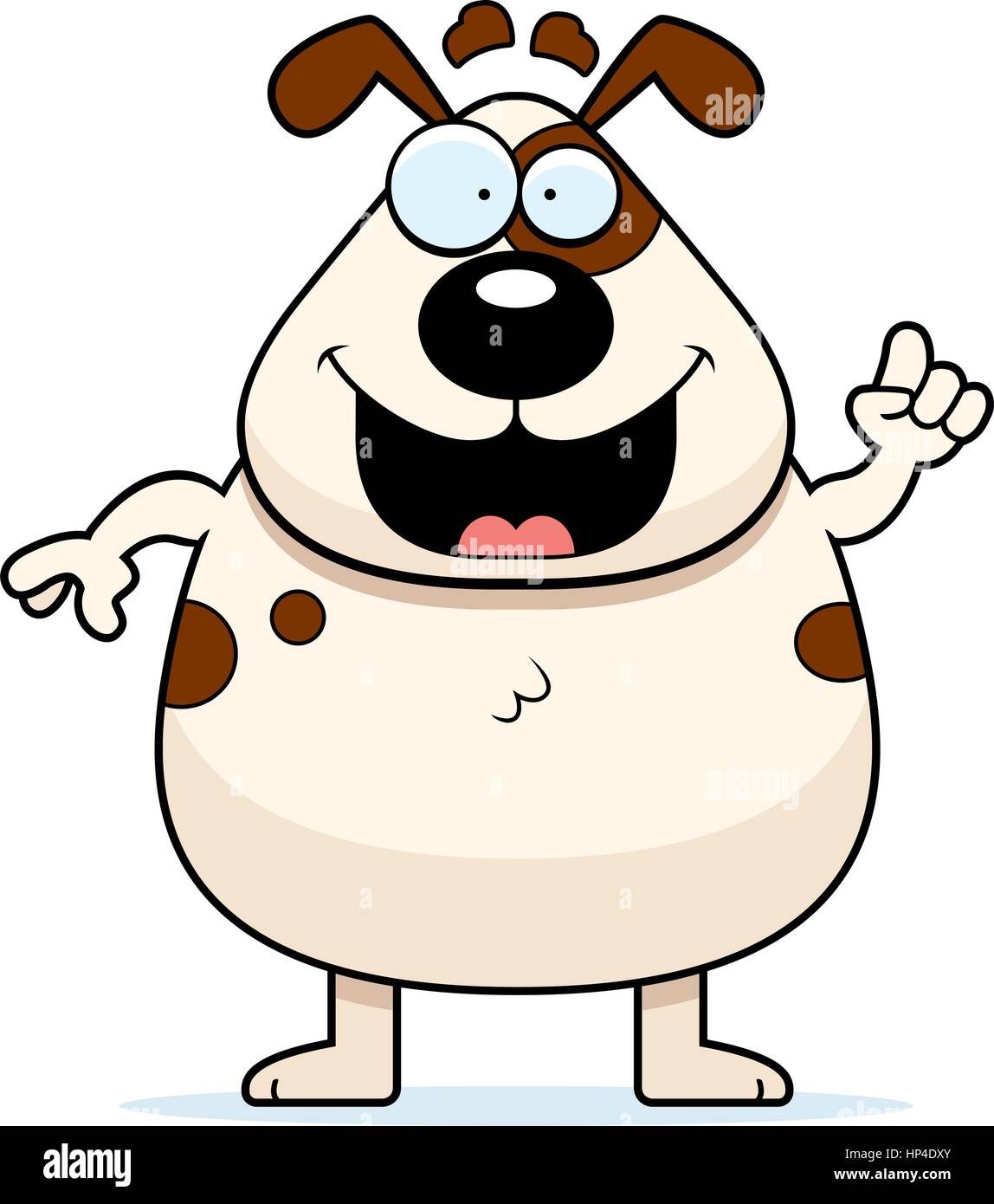 A happy cartoon dog with an idea Stock Vector Image & Art - Alamy