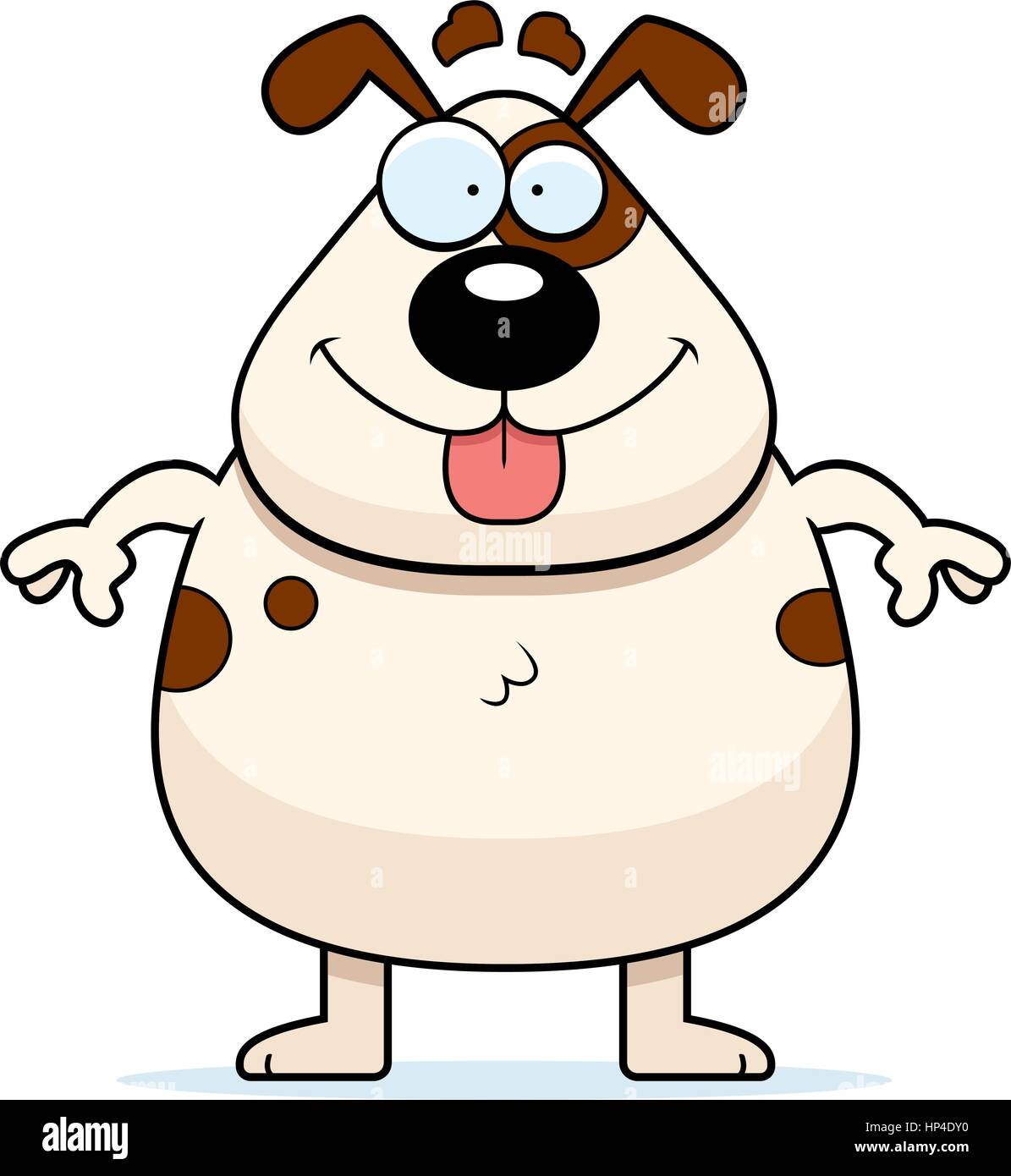 A happy cartoon dog standing and smiling Stock Vector Image & Art - Alamy