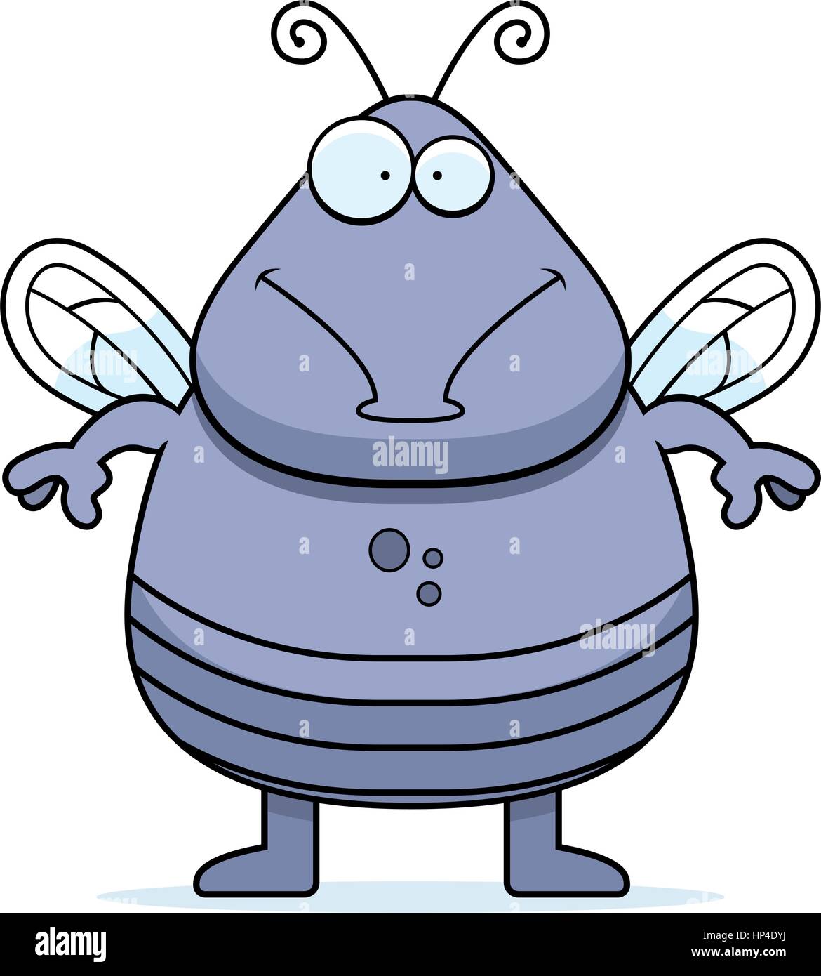 A happy cartoon fly standing and smiling Stock Vector Image & Art - Alamy
