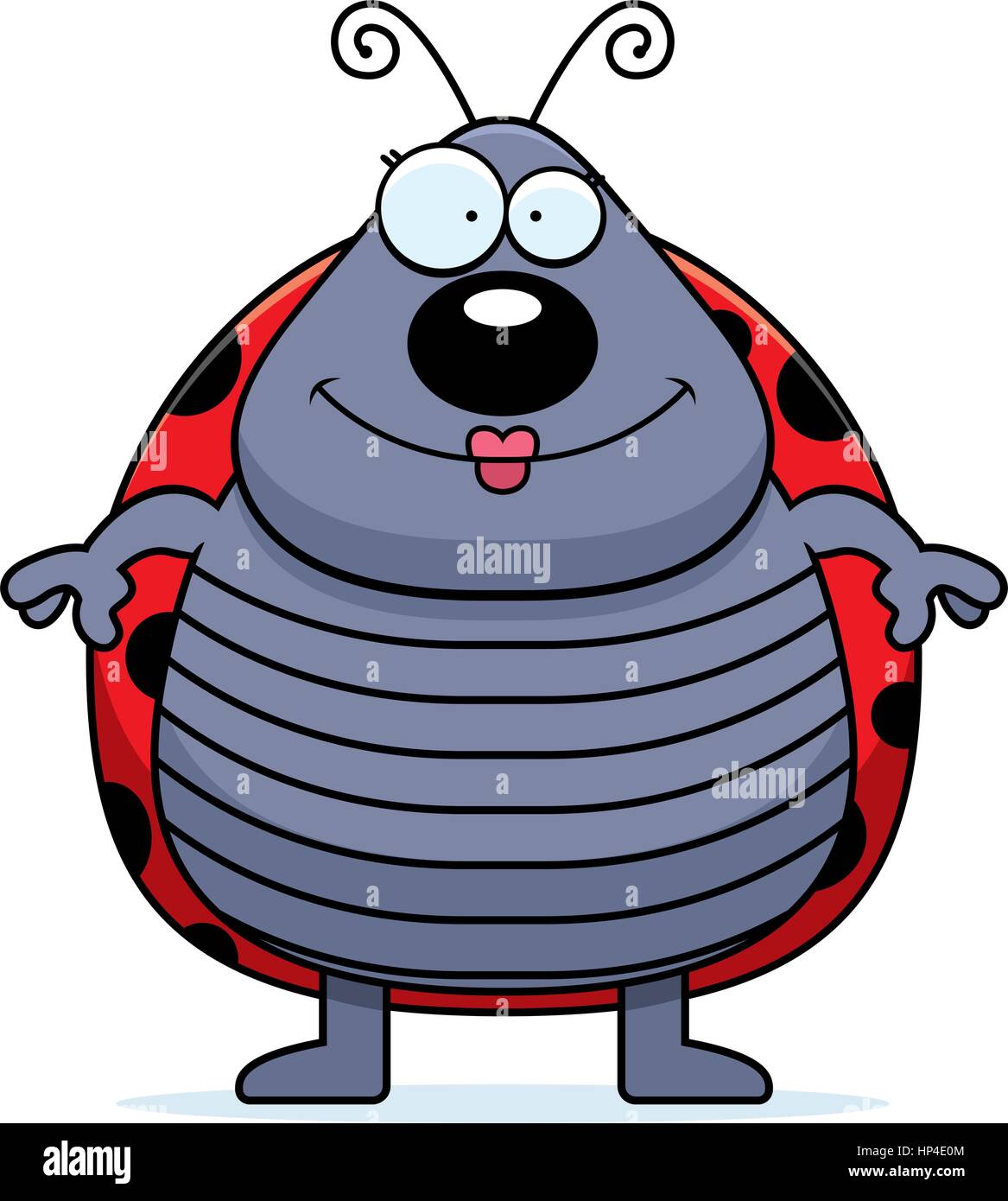 Happy cartoon ladybug standing smiling hi-res stock photography and ...