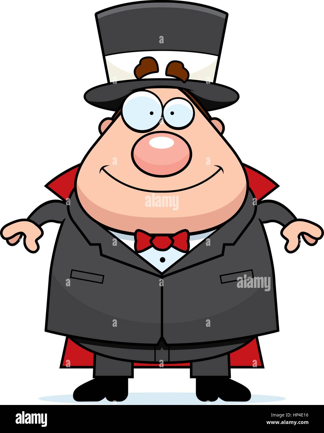 A happy cartoon magician standing and smiling Stock Vector Image & Art ...