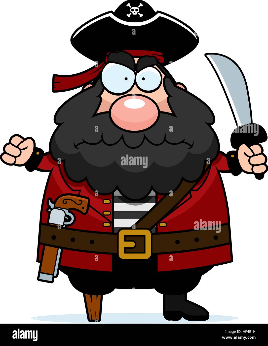 Angry pirate Stock Vector Images - Alamy