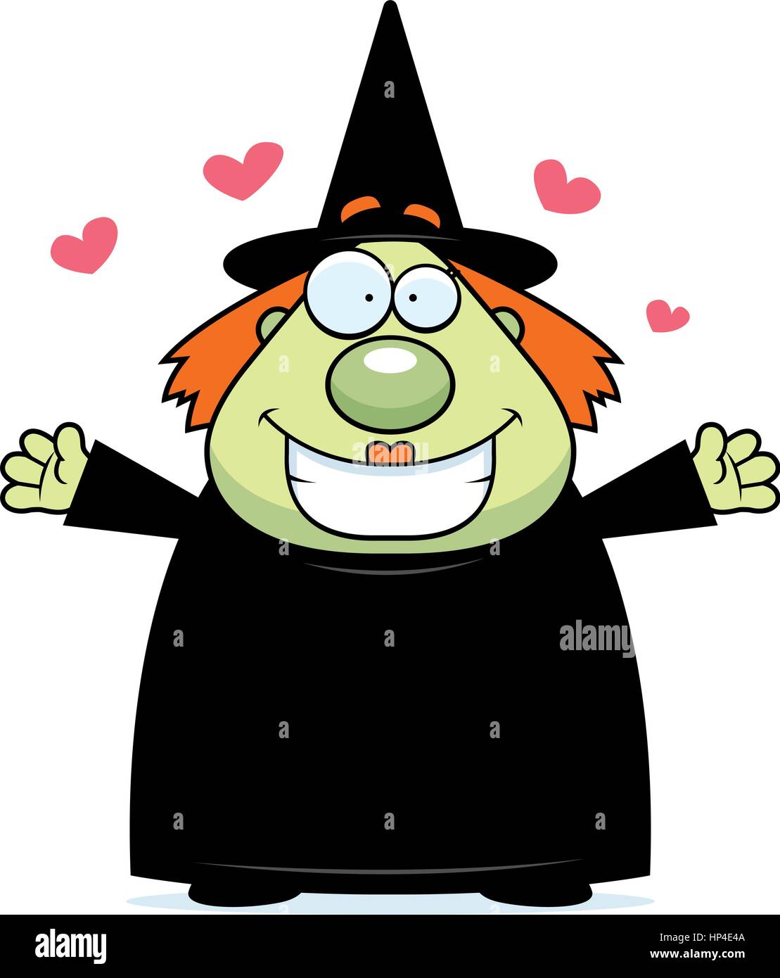A happy cartoon witch ready to give a hug Stock Vector Image & Art - Alamy