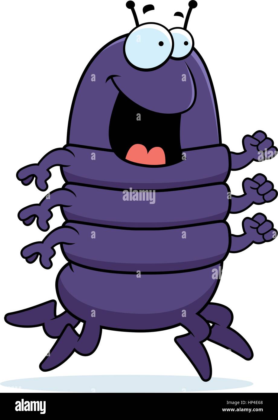 A happy cartoon centipede running and smiling Stock Vector Image & Art ...
