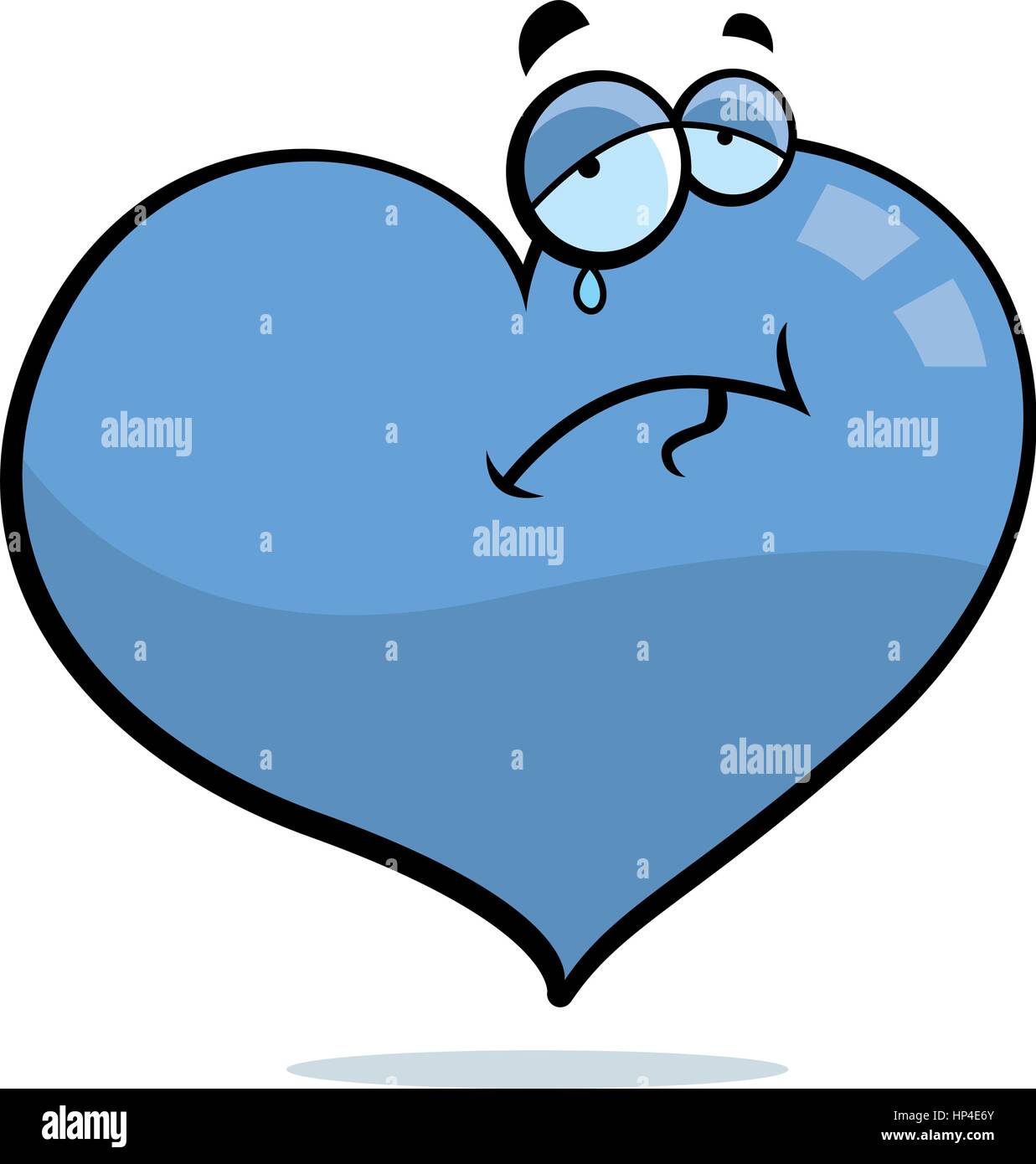 Sad broken heart cartoon illustration hi-res stock photography and ...