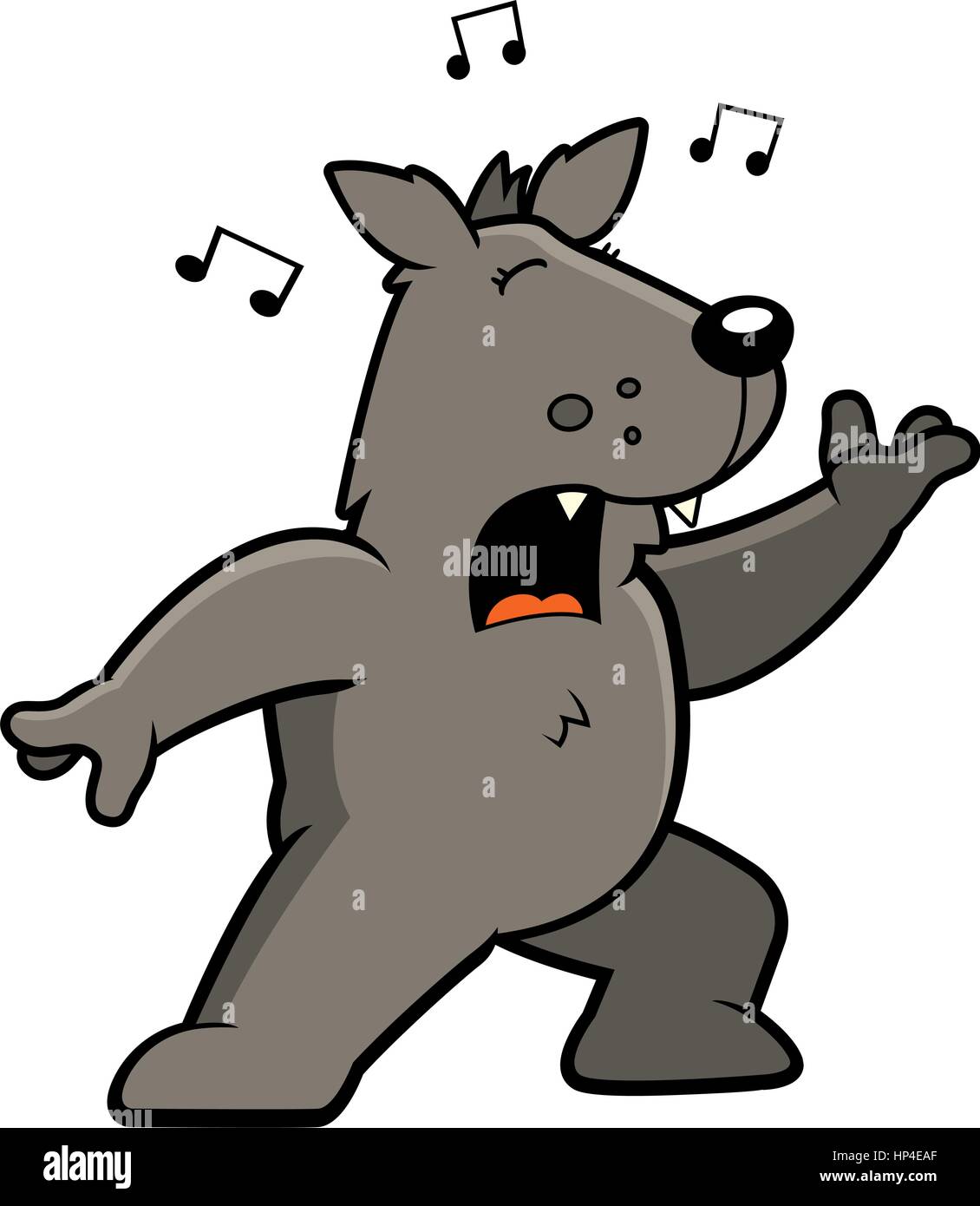 Wolf cartoon hi-res stock photography and images - Alamy