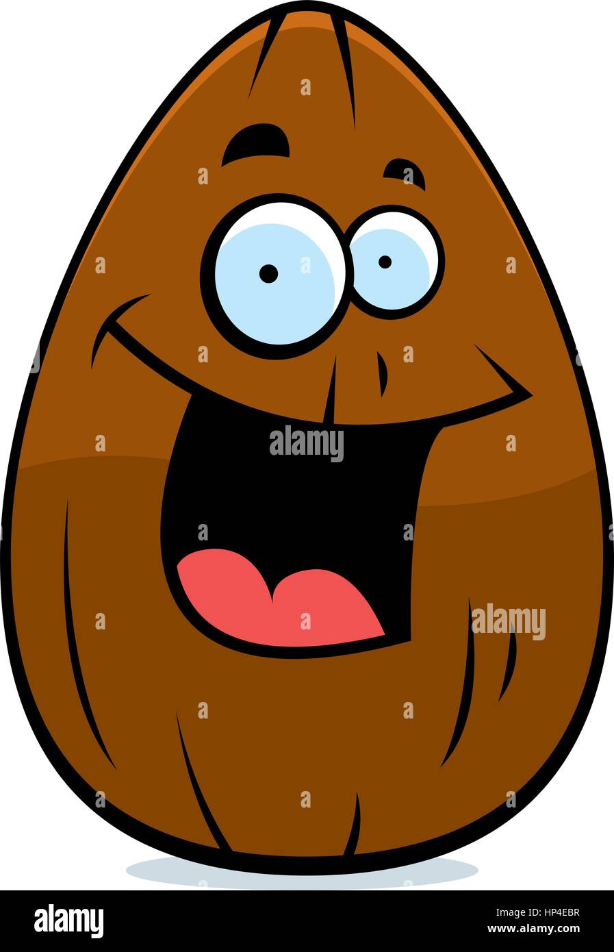 A cartoon almond nut happy and smiling Stock Vector Image & Art - Alamy