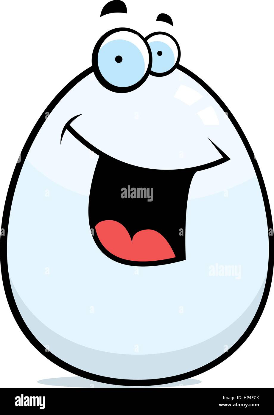 A cartoon white egg happy and smiling Stock Vector Image & Art - Alamy