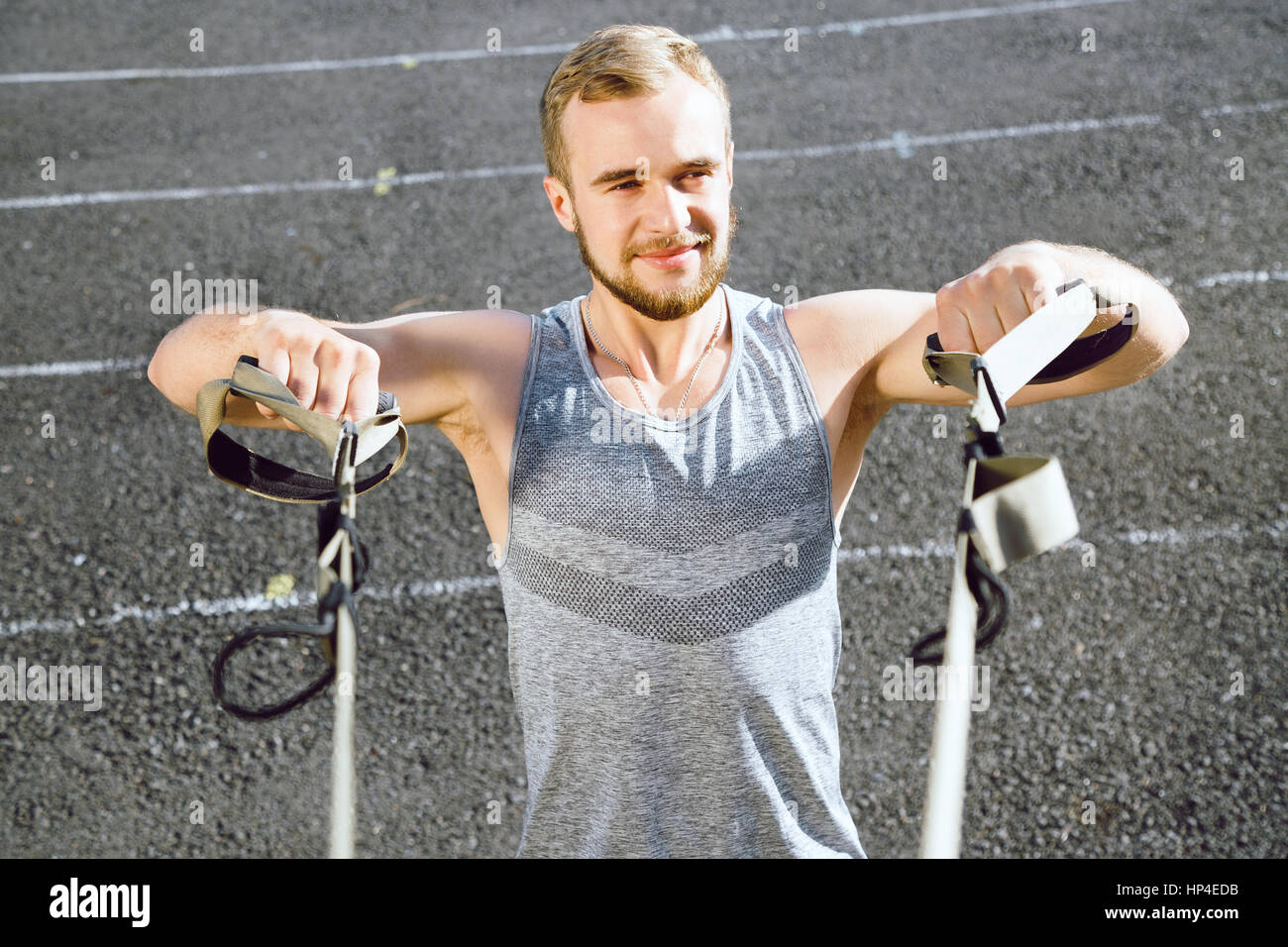 Attractive fit healthy muscular hi-res stock photography and images - Alamy