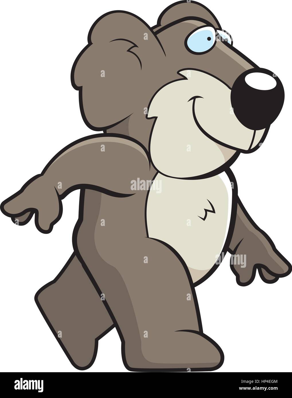 A happy cartoon koala walking and smiling Stock Vector Image & Art - Alamy