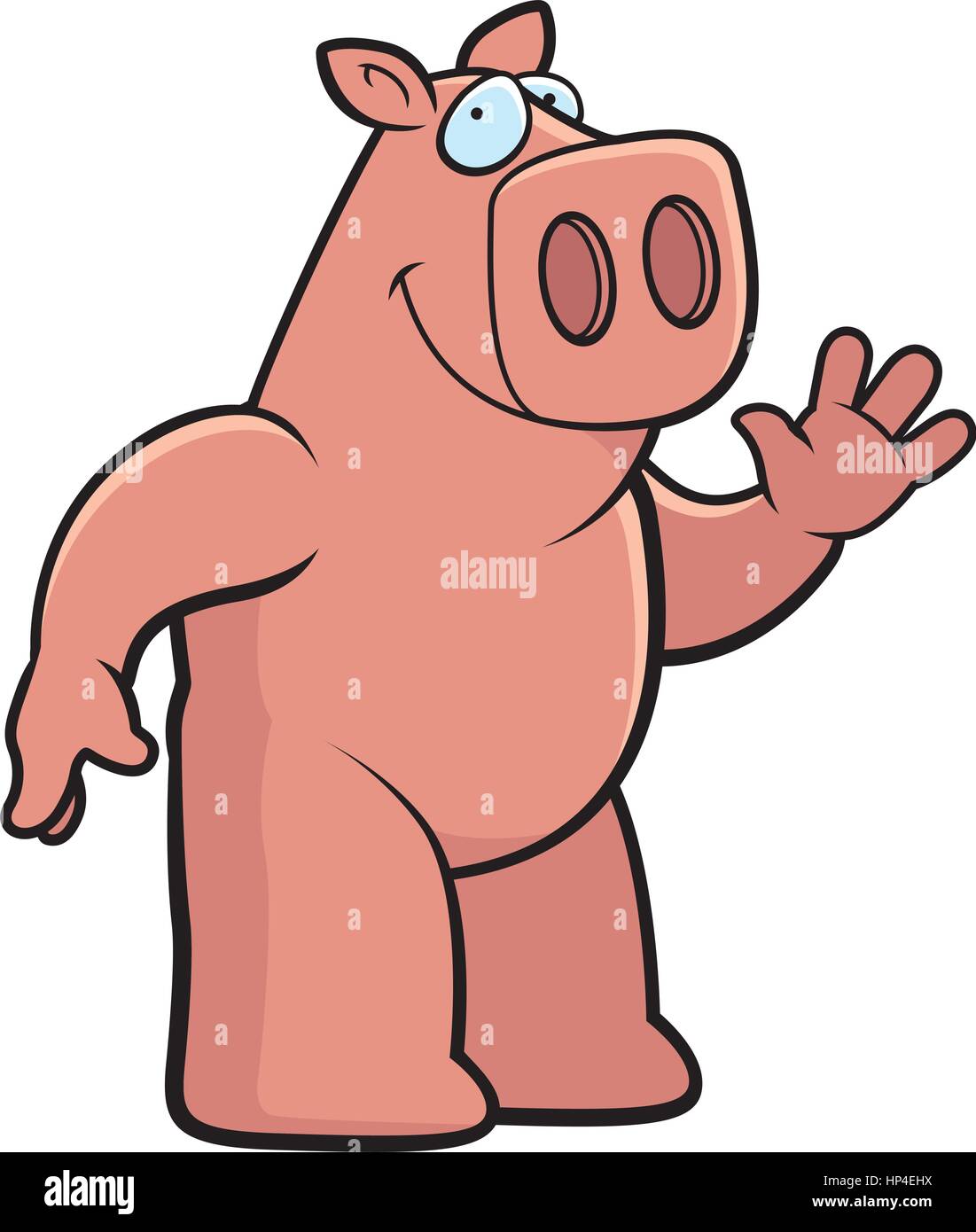 Waving pig hi-res stock photography and images - Alamy