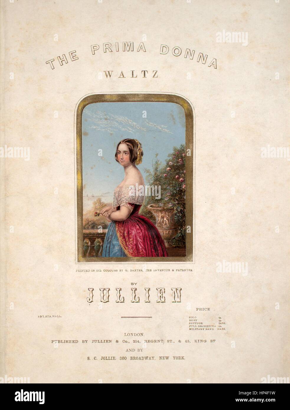 Sheet music cover image of the song 'The Prima Donna Waltz', with ...