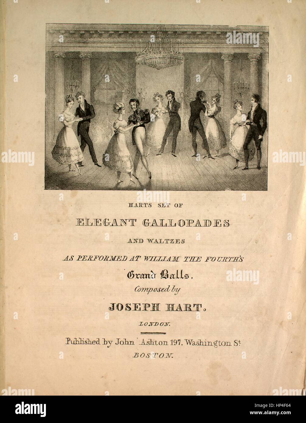 Sheet music cover image of the song 'Harts Set of Elegant Gallopades ...