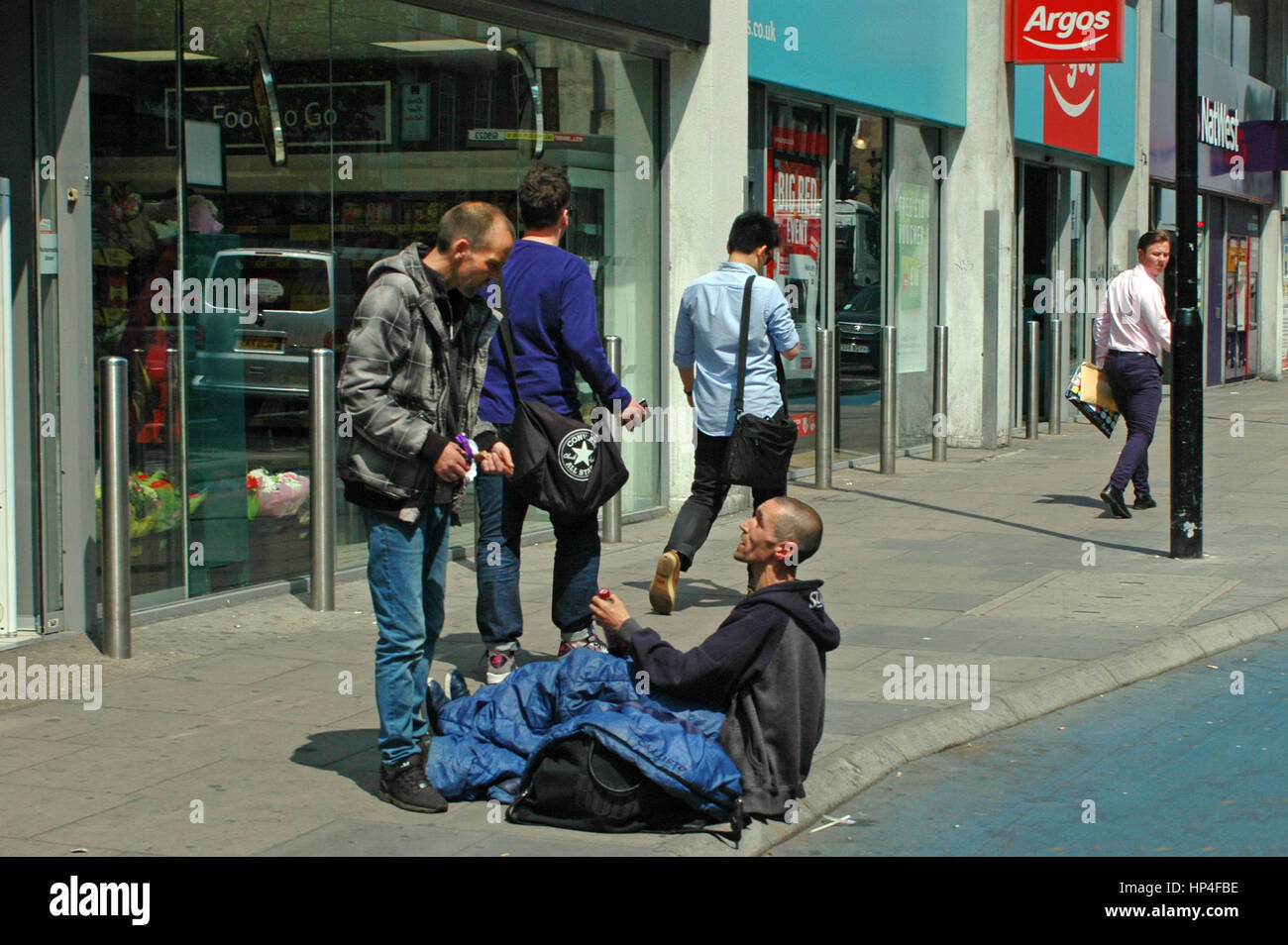 London, UK, 18/02/2017 Homeless on the streets of London Stock Photo ...