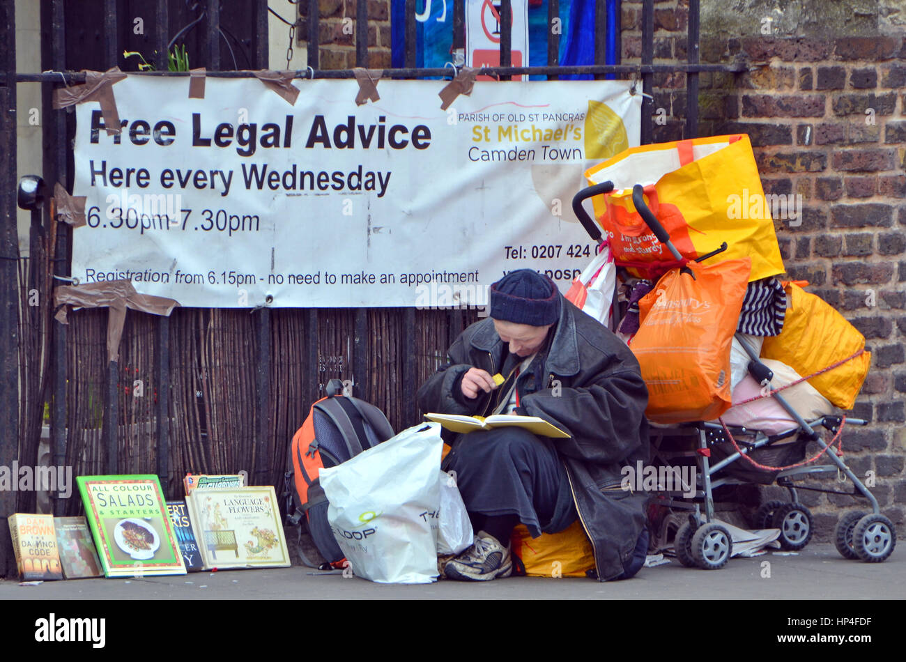 London, UK, 18/02/2017 Homeless on the streets of London Stock Photo ...