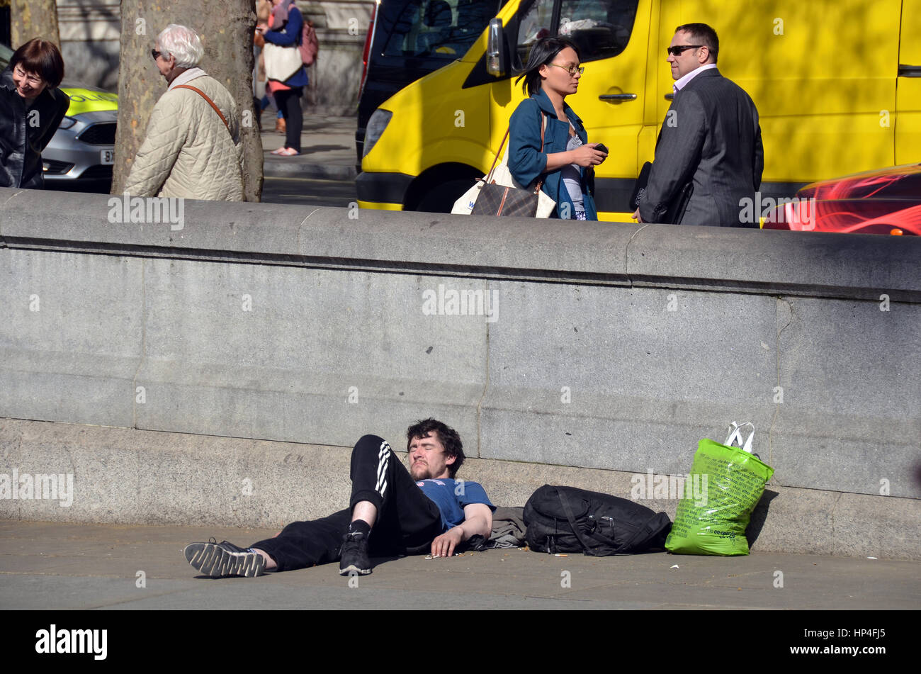 London, UK, 18/02/2017 Homeless on the streets of London Stock Photo ...