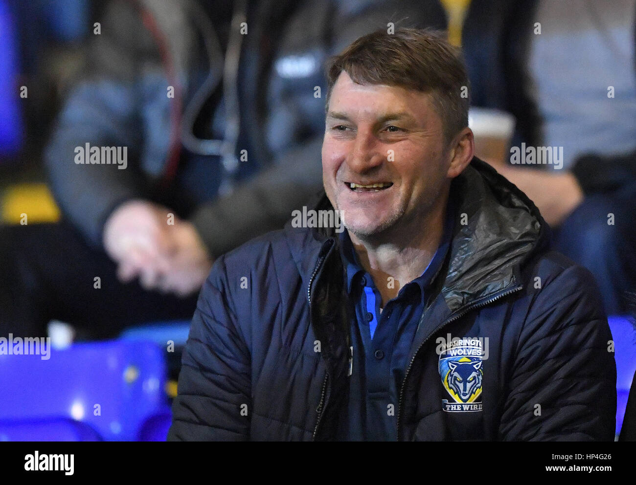 Warrington Wolves' Head Coach Tony Smith during the 2017 Dacia World ...