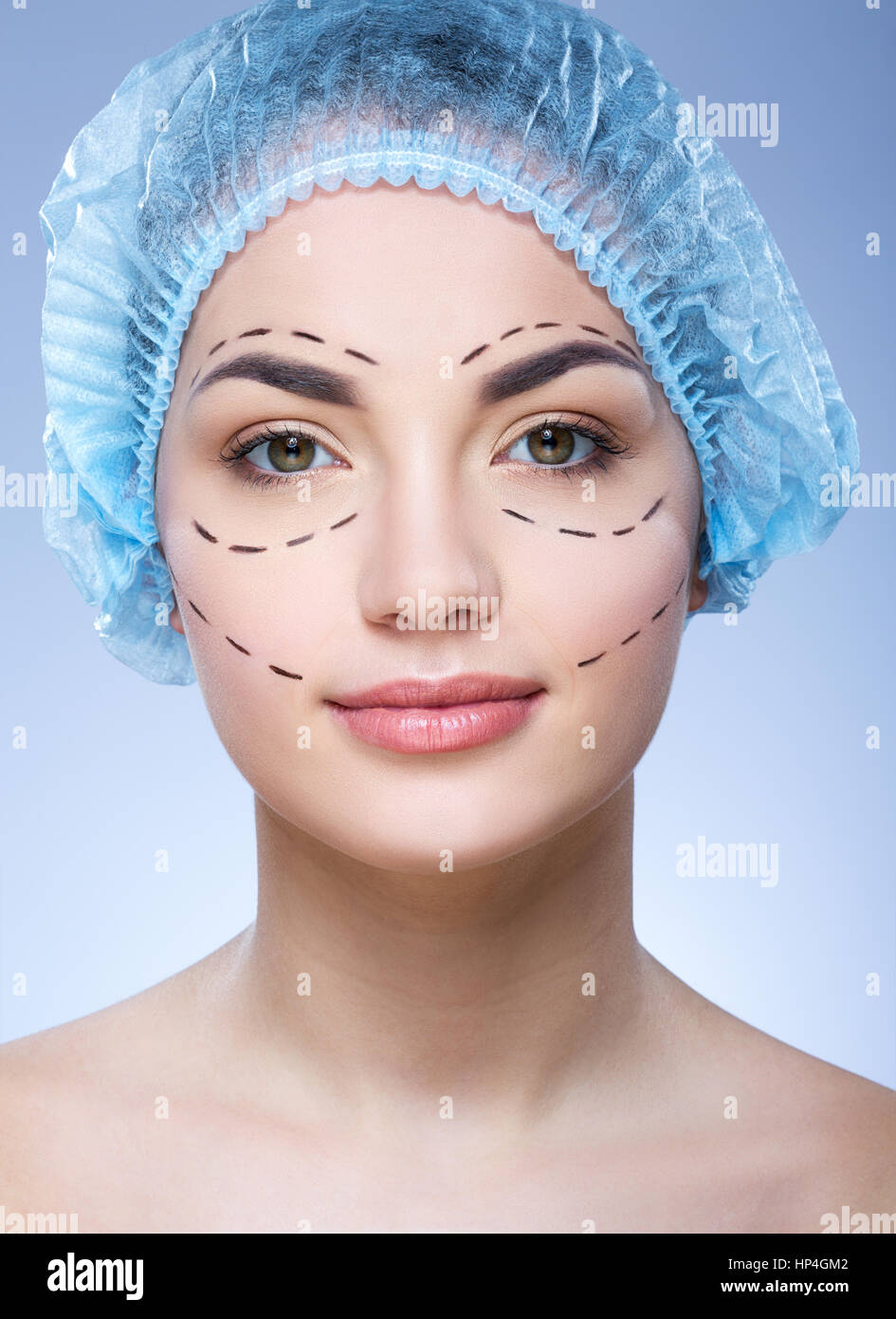 Beautiful girl at plastic surgeon Stock Photo - Alamy