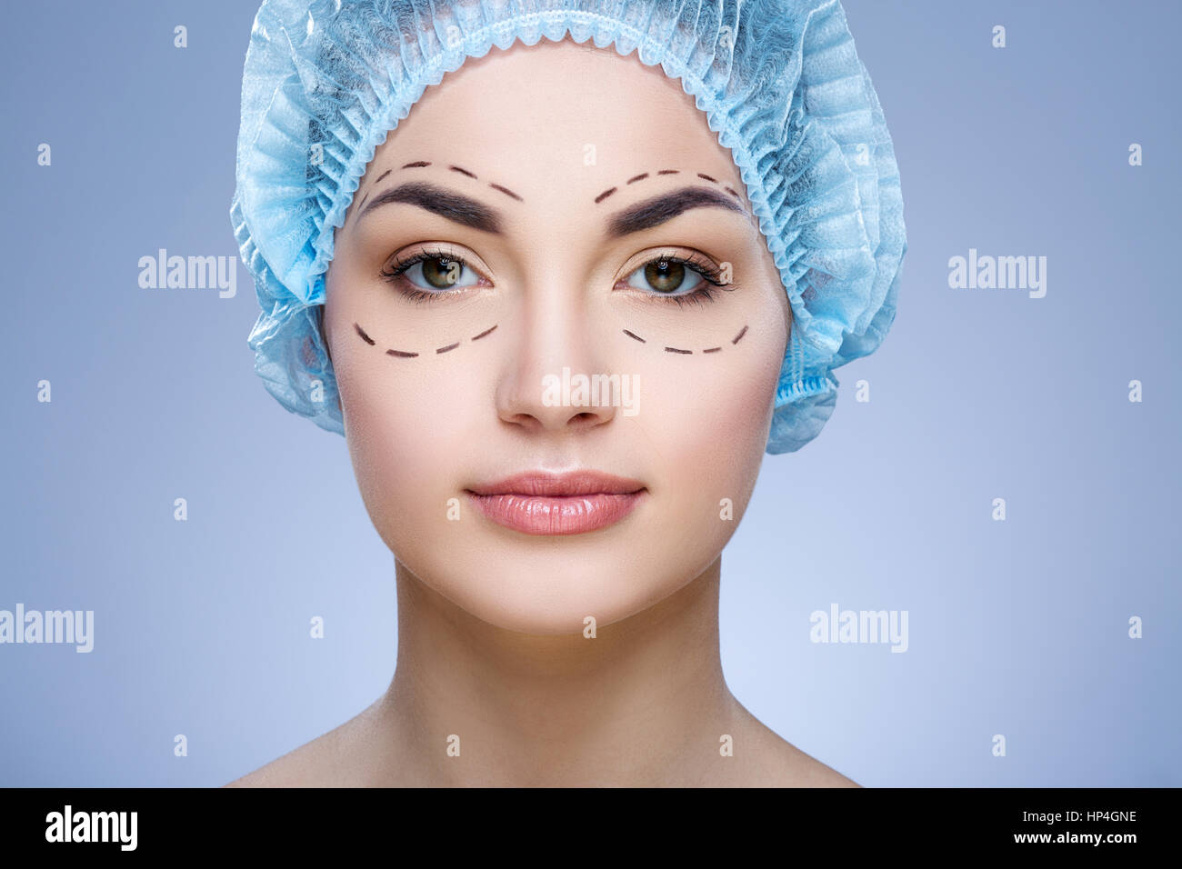 Beautiful girl at plastic surgeon Stock Photo - Alamy
