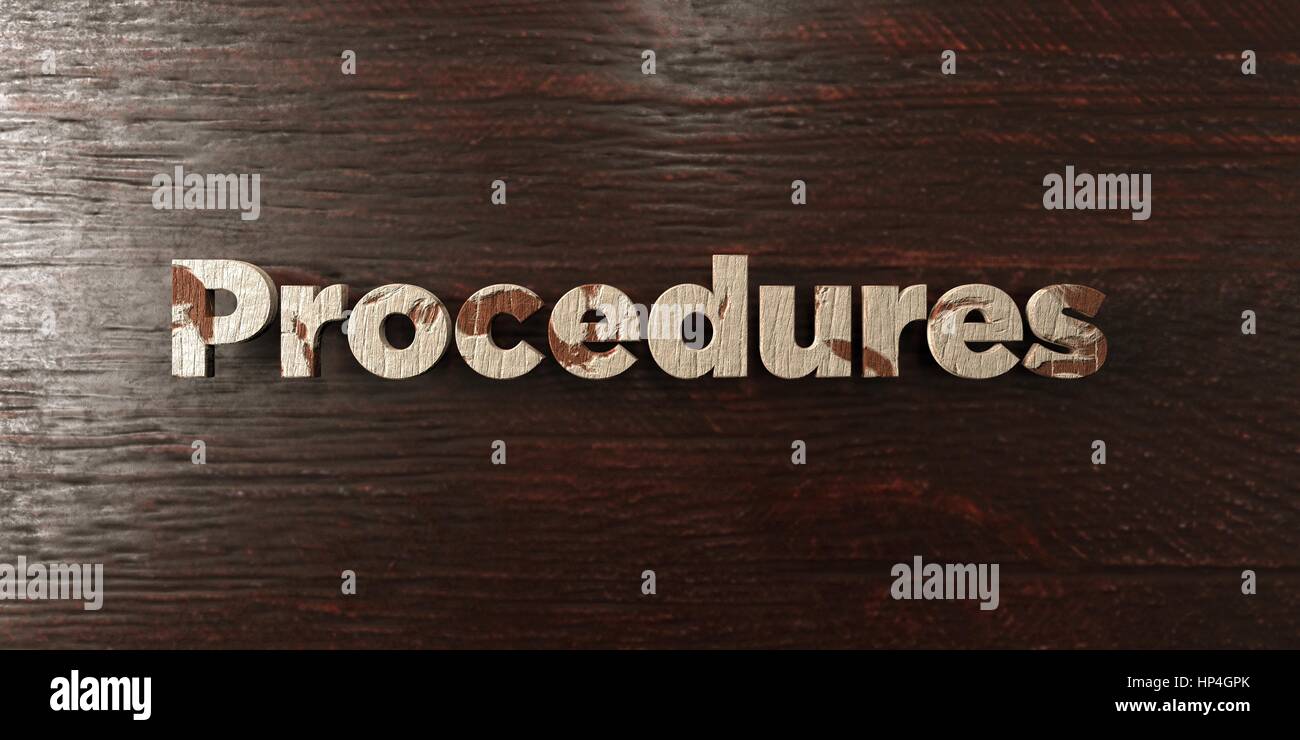 Procedures wording hi-res stock photography and images - Alamy