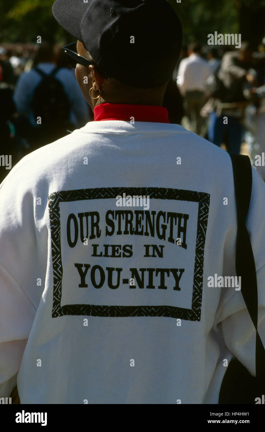 The Million Man March. October 16th 1995, organized by the National ...