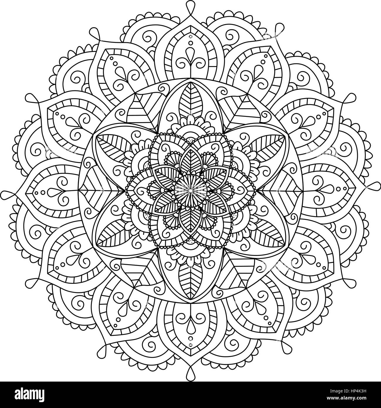 Zendala mandala zentangle Stock Vector Images - Alamy